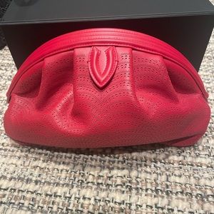 Alaia | Bags | Alaia Red Classic Pouch Clutch | Poshmark